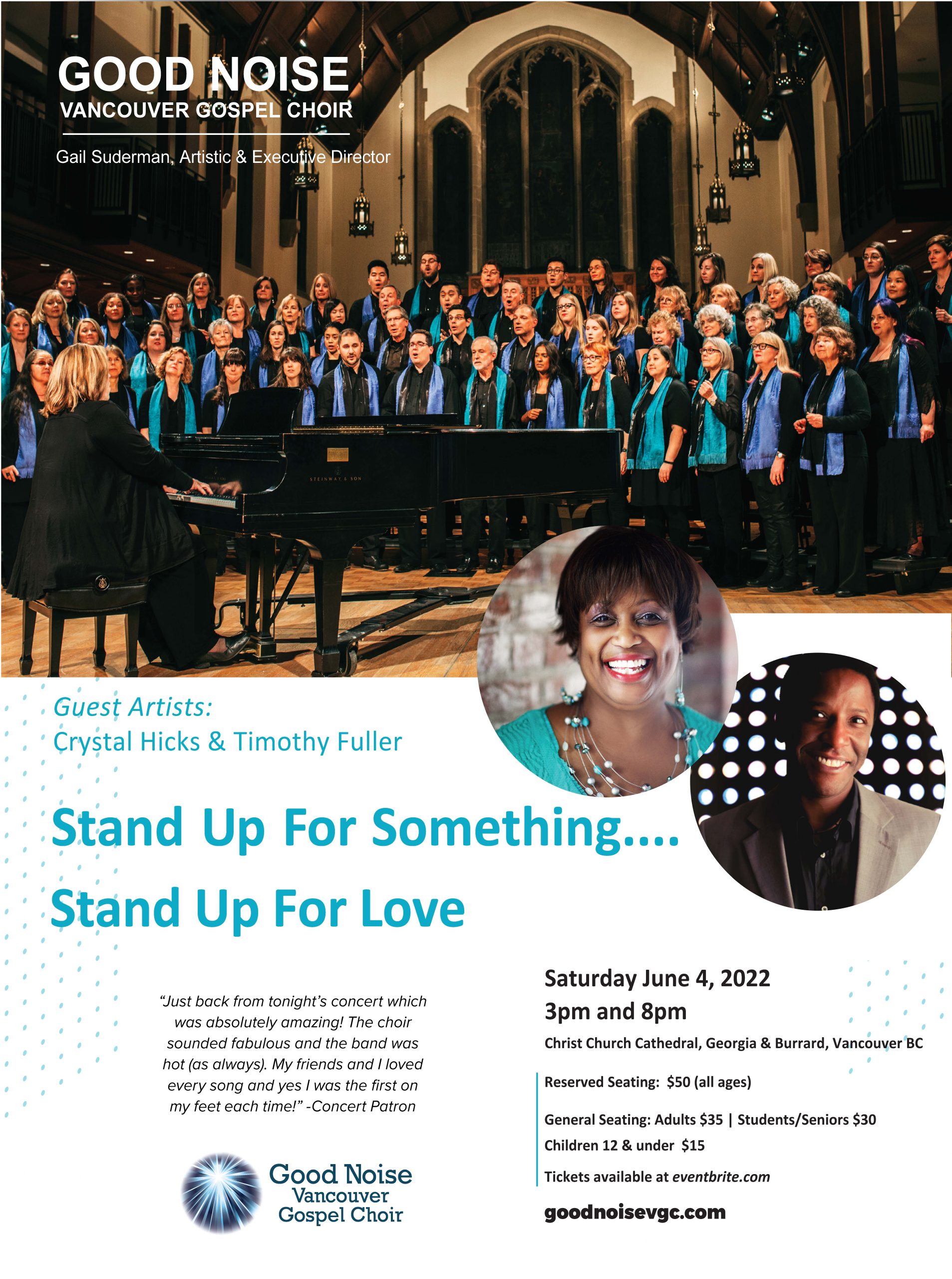 Spring 2022 Concert Poster Stand Up For Something - Good Noise ...